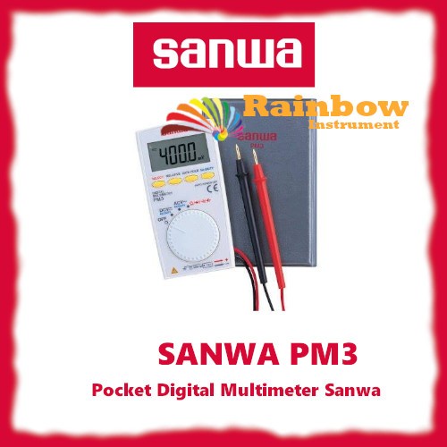 Jual multimeter kantong pocket Multimeter Digital SANWA PM3 ( PM 3 / PM-3 ) | Shopee Indonesia