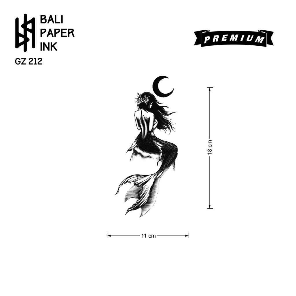 Jual Bali Paper Ink Premium Halfarm Temporary Tattoo - Tato Medium ...