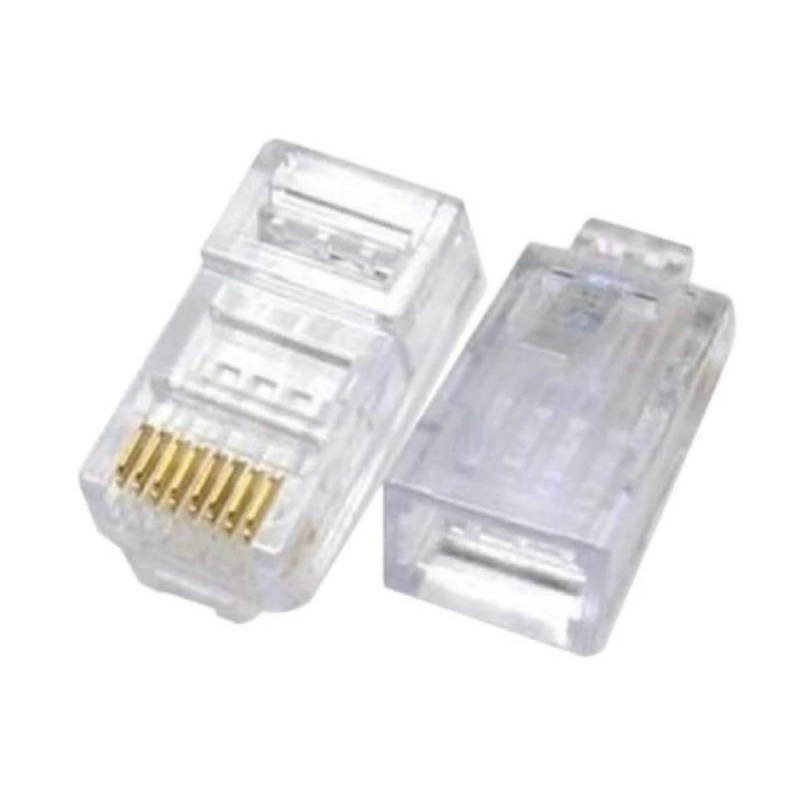Jual konektor utp rj45 cat5e nyk connector kabel lan murah | Shopee ...