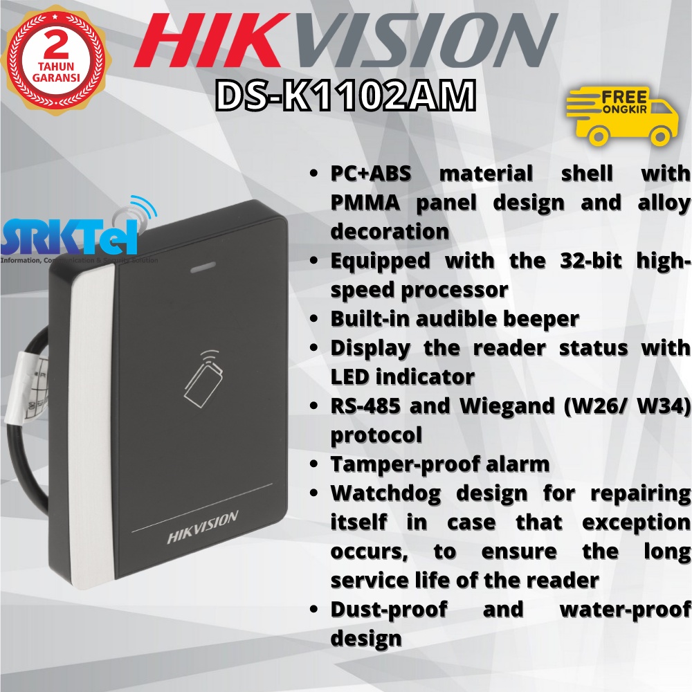 Jual Hikvision DS-K1102AM Mifare Card Reader | Shopee Indonesia