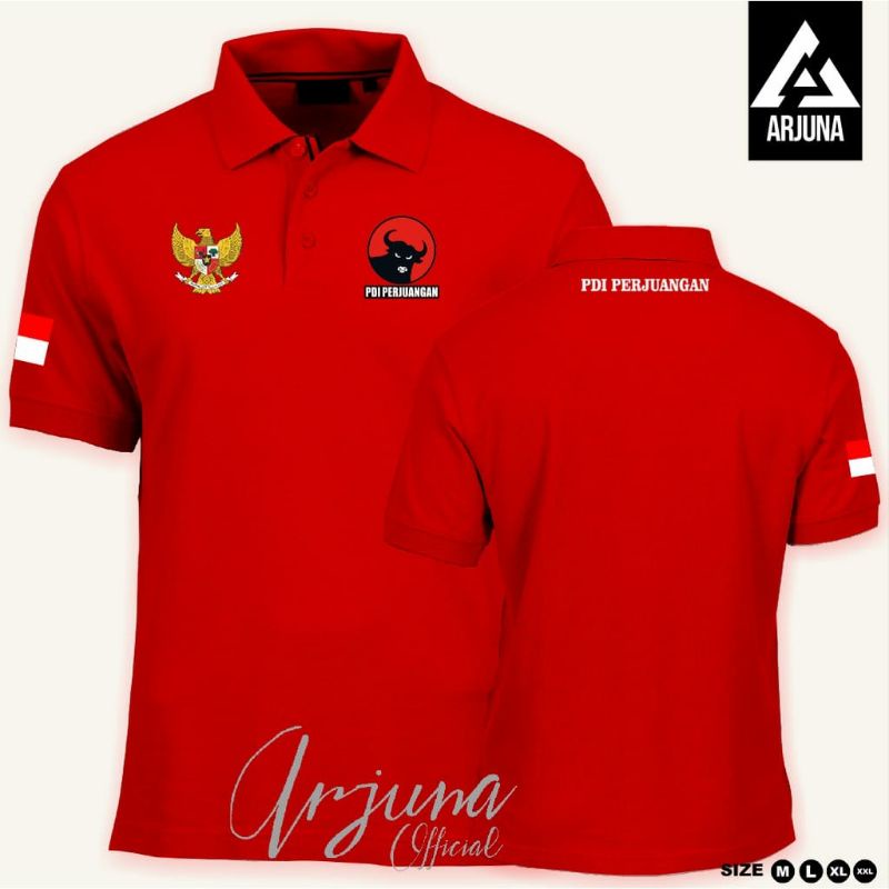 Jual BAJU KERAH POLO PDI PERJUANGAN SIMPEL // BAJU PDI PERJUANGAN ...