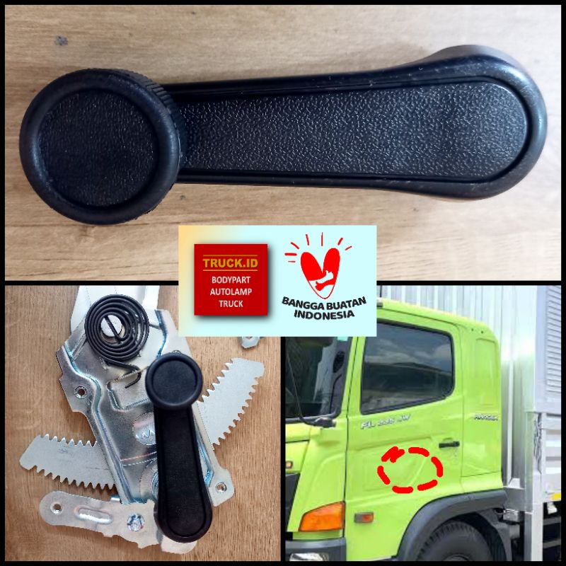 Jual HANDEL HANDLE REGULATOR PUTARAN KACA HINO LOHAN/500 RH=LH | Shopee ...