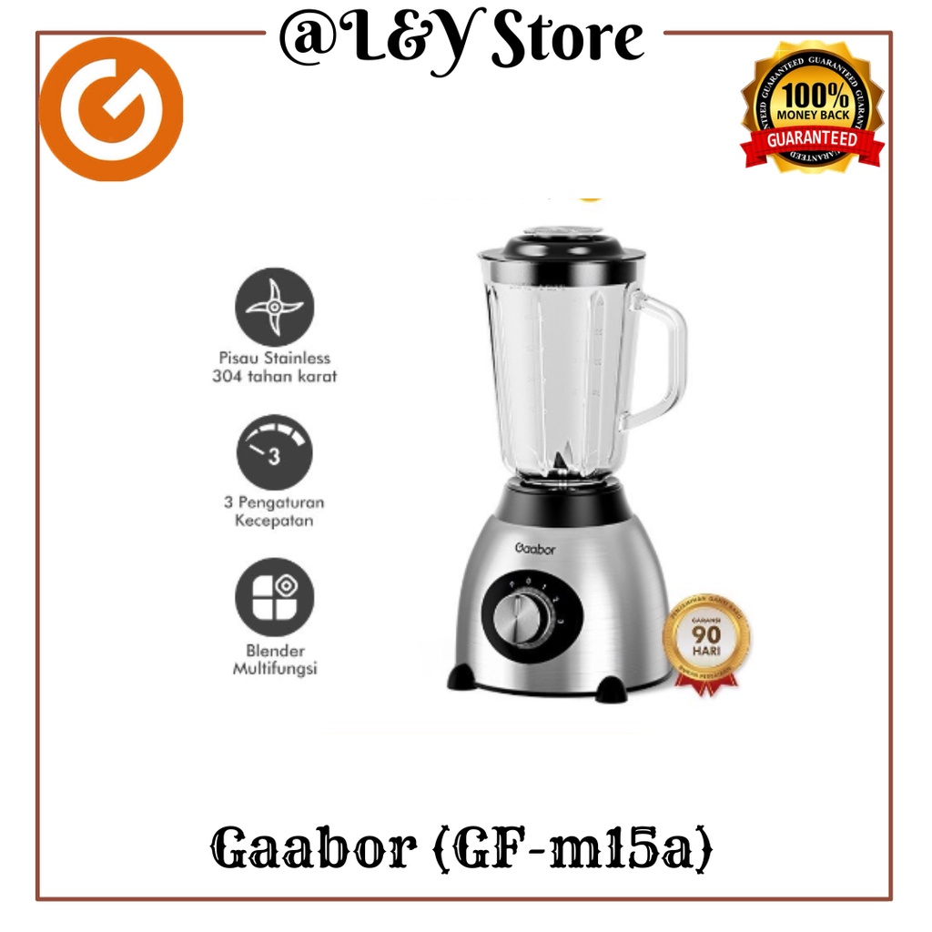 Jual Gaabor Blender Kaca Multifungsi 3 Mode Kecepatan /GF-M15A | Shopee ...