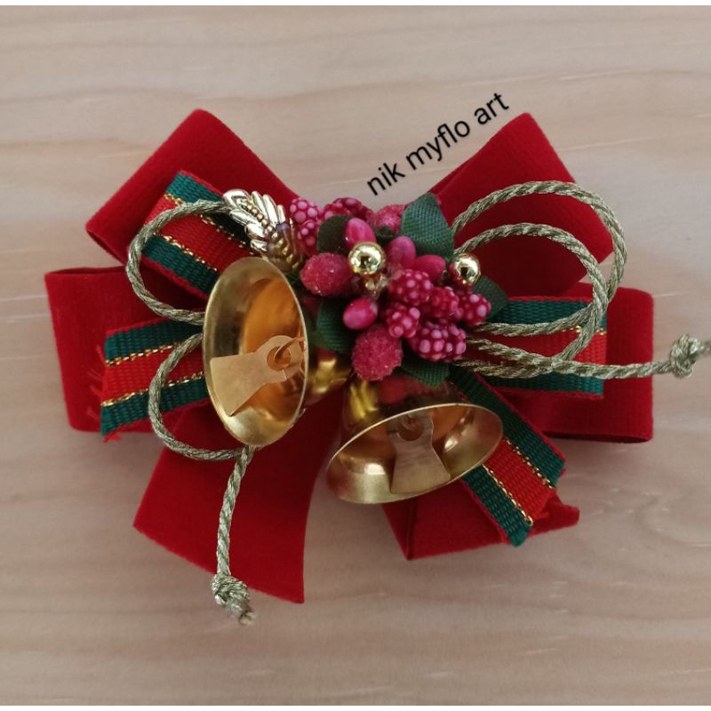 Jual Pita natal tali emas | pita merah | pita hampers | Shopee Indonesia