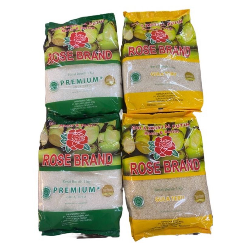 Jual Gula Rose brand 1 kg | GULA PASIR KEMASAN 1 KG | Shopee Indonesia