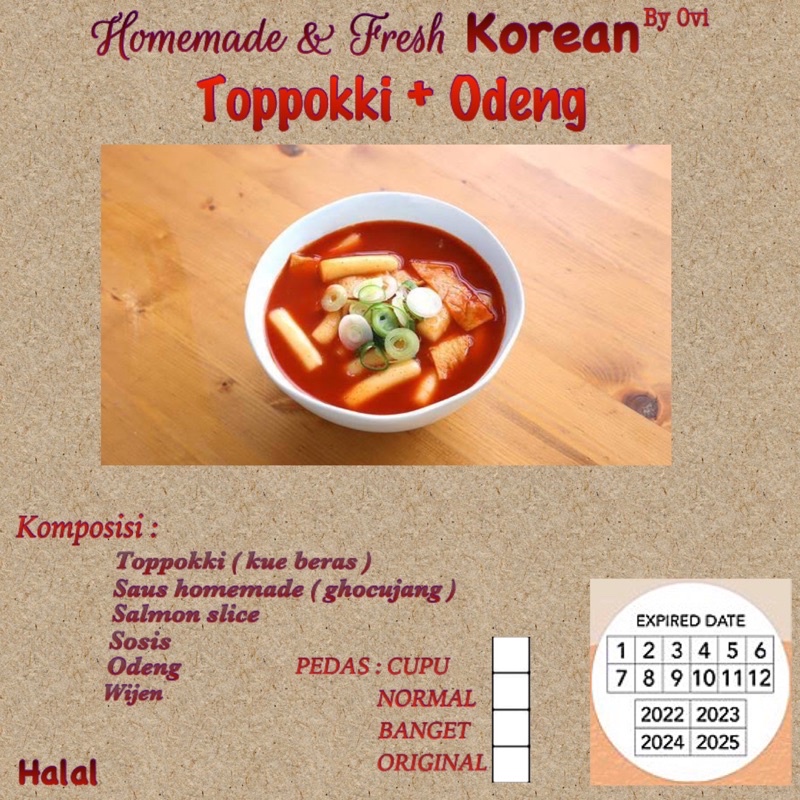 Jual TOPPOKKI / TOPOKI / TOPPOKI / TOPOKKI FROZEN homemade enak + saus ...