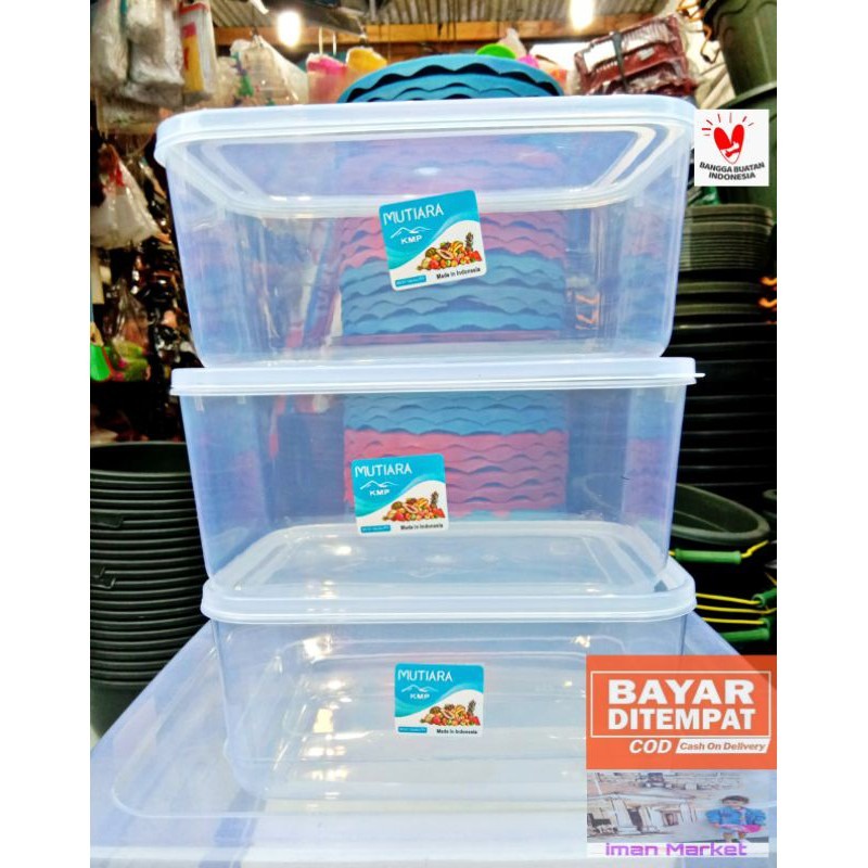 Jual Food Box 1800ml plastik / kotak makan 1800ml / Box makanan ...