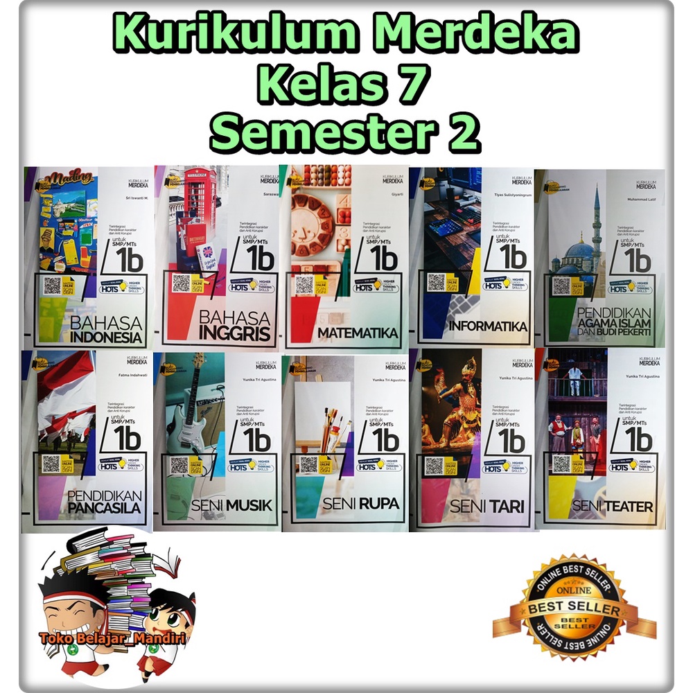 Jual LKS SMP/MTS Kelas 7 | VII Semester 2 Kurikulum Merdeka Bahasa Indonesia/Bahasa Inggris ...