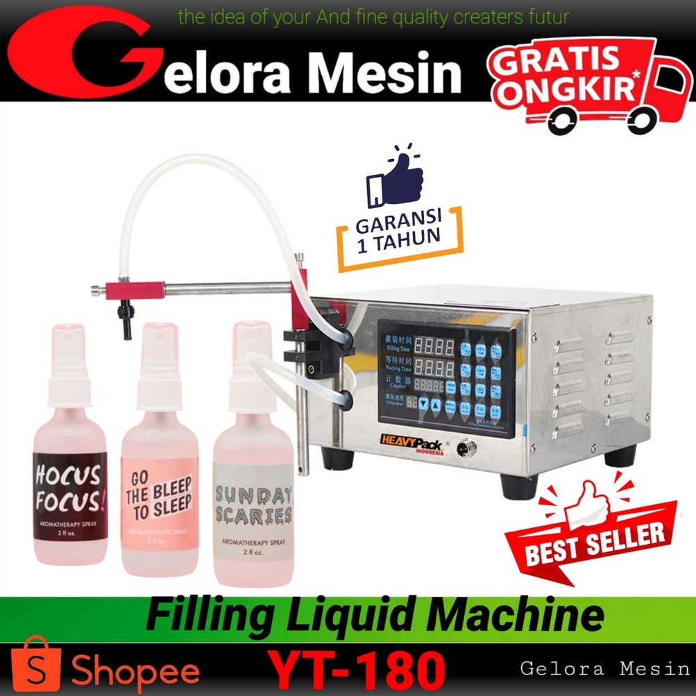 Jual Filing Liquid 1 Nozzle Mesin Pengisi Cairan YT-180 HEAVYPACK | Shopee Indonesia