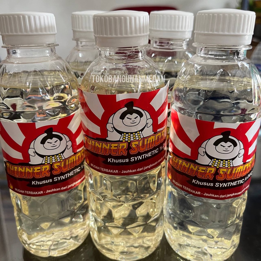 Jual Thinner Thiner Tiner Botol 1/2 Duco 330 ml - SUMOSTO Synthetic ...