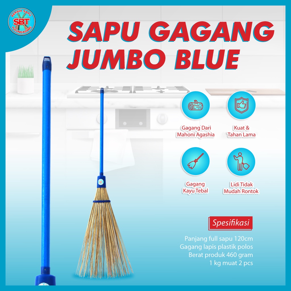 Jual Sapu Lantai Sapu Lidi Taman Alat Kebersihan Sapu Lidi Kepala Jumbo ...