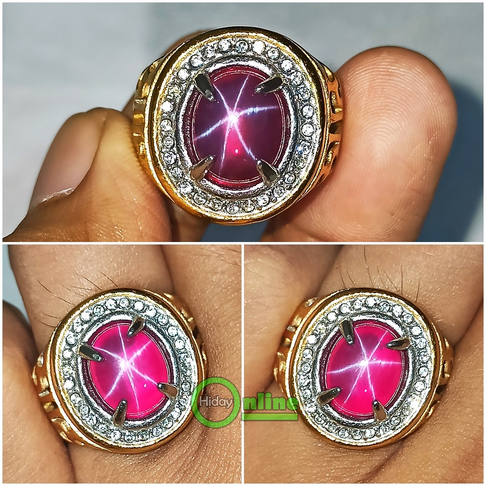 Jual CINCIN PERMATA RED AMERICAN STAR 6 BANGKOK SKALA KEKERASAN 9 MOHS ...