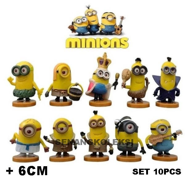 Jual DESPICABLE ME isi 10 pcs - Action Figure Miniatur Topper Kue ...
