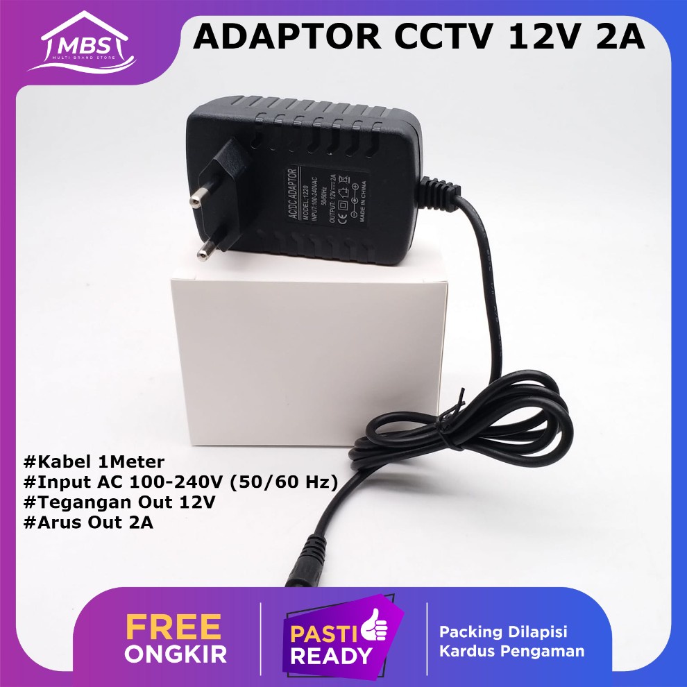 Jual Adaptor CCTV 12V 2A Murah Bukan Adapter SPC Adapter Router ...