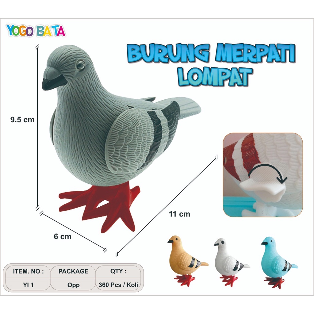 Jual YI 1 MAINAN BURUNG MERPATI PUTAR MINI LUCU / MAINAN BURUNG MERPATI ...