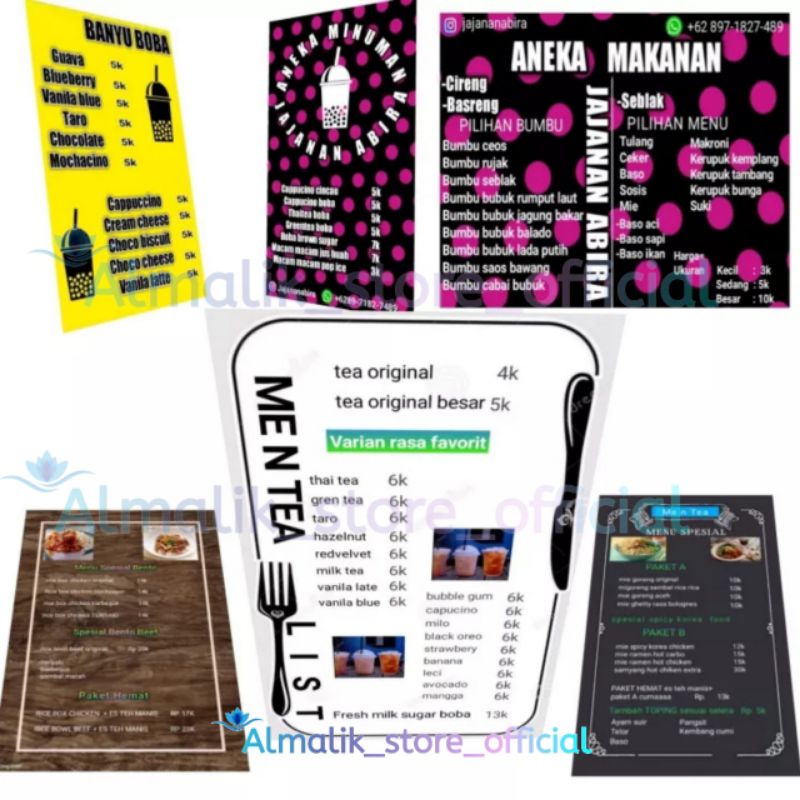 Harga Cetak Menu Dinding Terbaru Okt 2024 |BigGo Indonesia