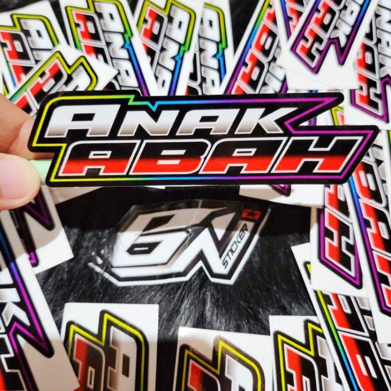 Jual stiker kata2 viral anak abah | Shopee Indonesia