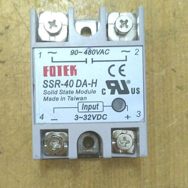 Jual FOTEK SSR-40DAH 40A Solid state relay SSR 40 DAH DA-H DC control AC | Shopee Indonesia
