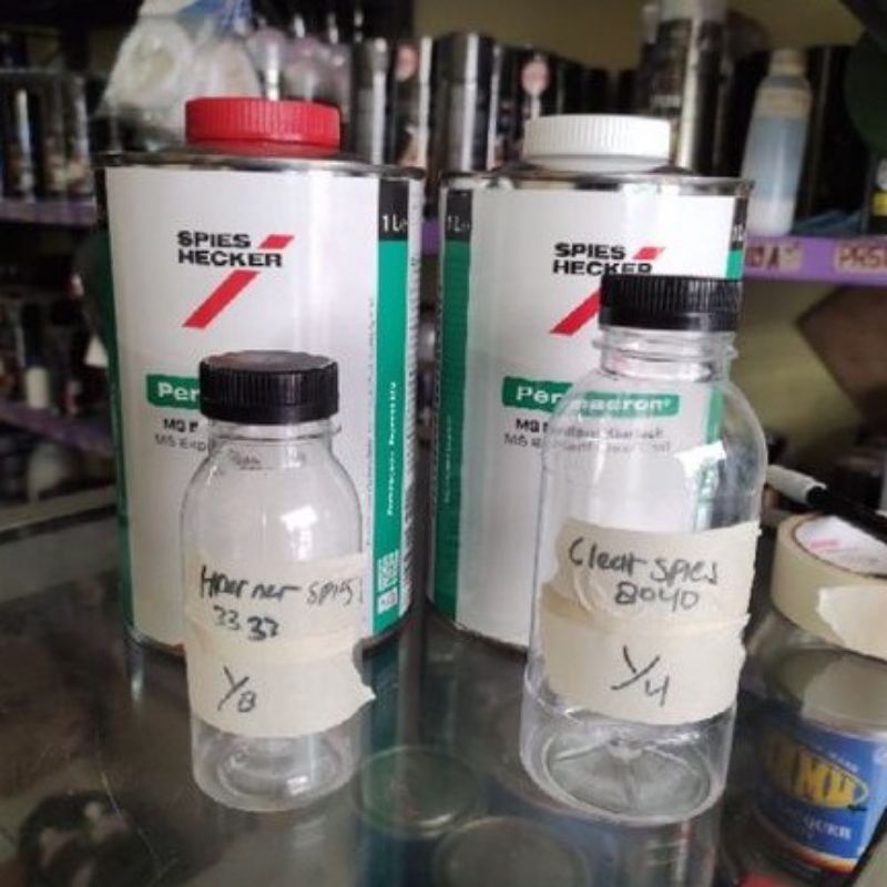Jual Clear spies hecker ms 8040 200ml + Herdener 100ml (ecer) | Shopee ...