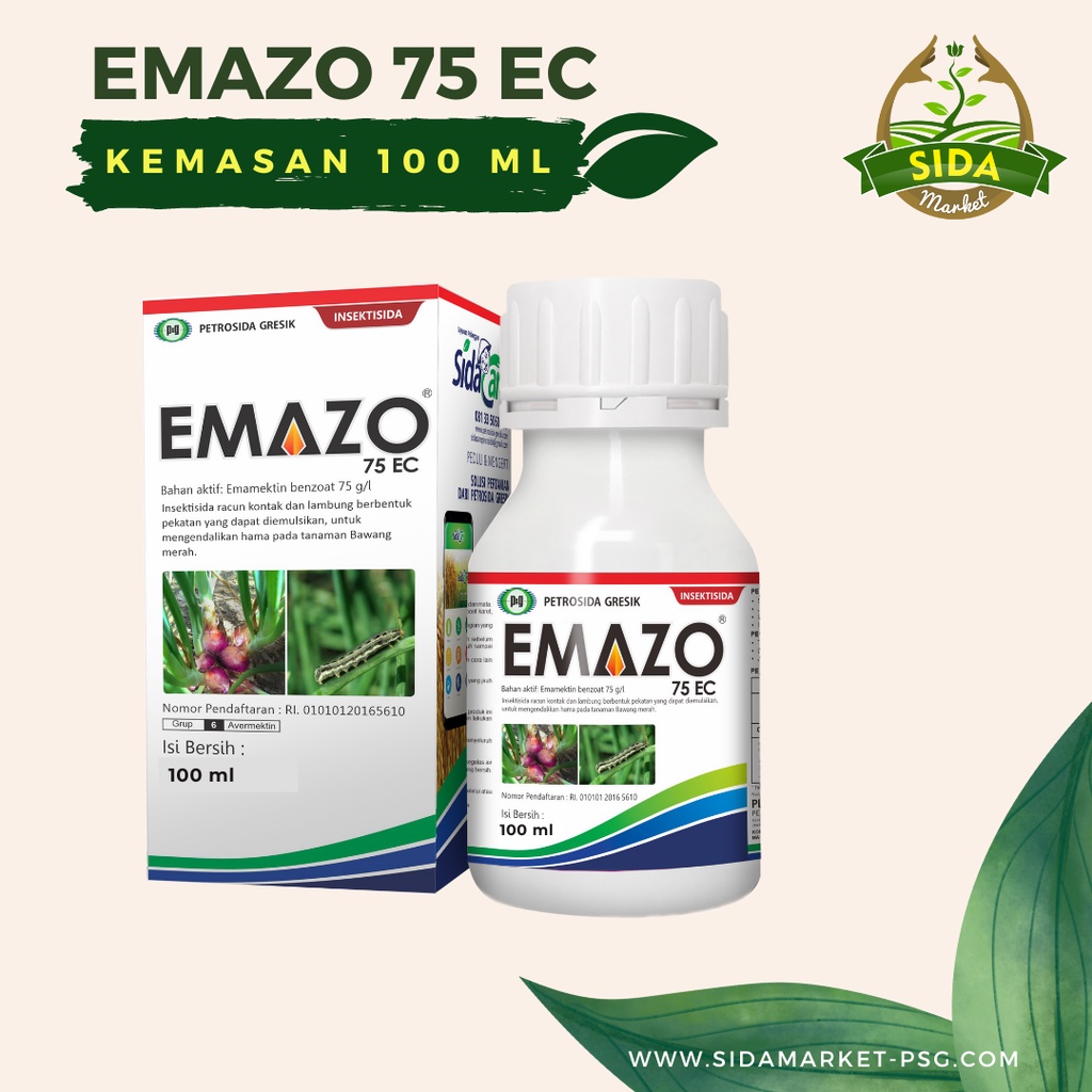 Jual Emazo 75 EC Insektisida kms 100 ml ( Paket 1 Dus = 50 pcs ...