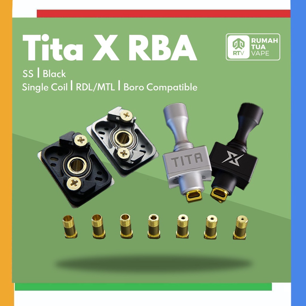 Jual TITA X BORO SINGLE COIL RDL/MTL RBA BY VEEPON | Shopee Indonesia