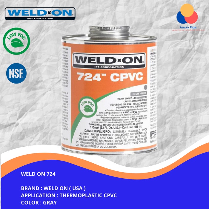 Jual Glue Weld On 724 Cpvc / Lem Pipa Cpvc | Shopee Indonesia
