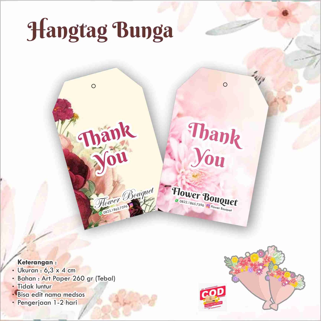 Jual Hangtag Flower / Bunga / Price Tag / Label | Shopee Indonesia