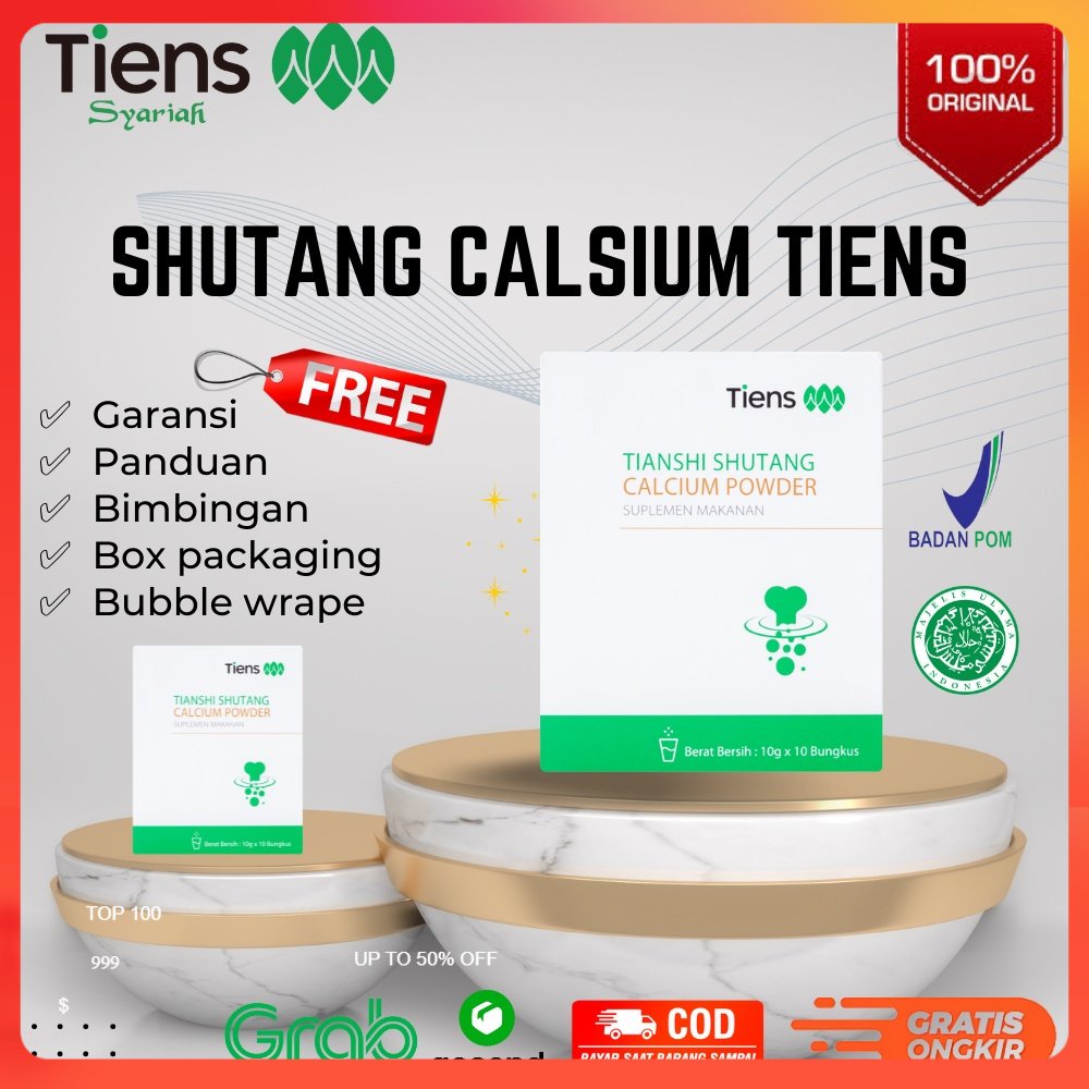 Jual SHUTANG CALSIUM CALCIUM POWDER TIENS TIANSHI SUSU KALSIUM OBAT ...