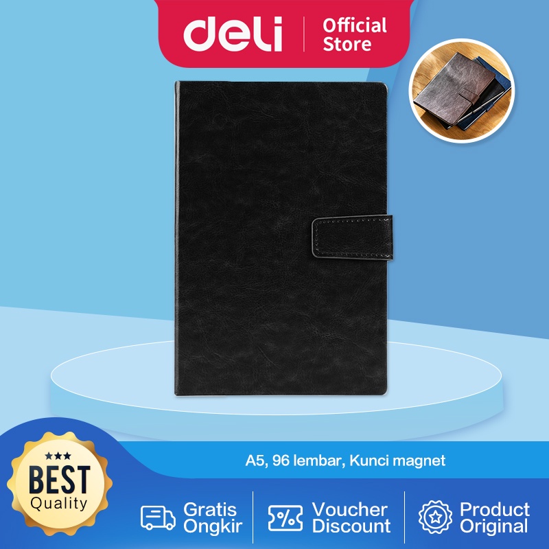 Jual Deli Leather Cover Notebook / Buku Catatan / Agenda Sampul Kulit ...