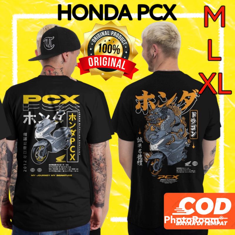 Jual KAOS MOTOR HONDA PCX PRIA WANITA BAJU DISTRO KATUN COMBED 30S M L XL JUMBO BIG SIZE COWOK ...