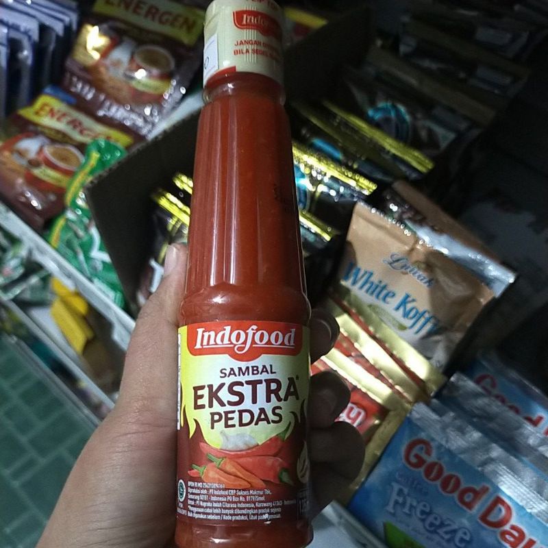 Jual sambal exstra pedas saos Indofood 135 ml | Shopee Indonesia