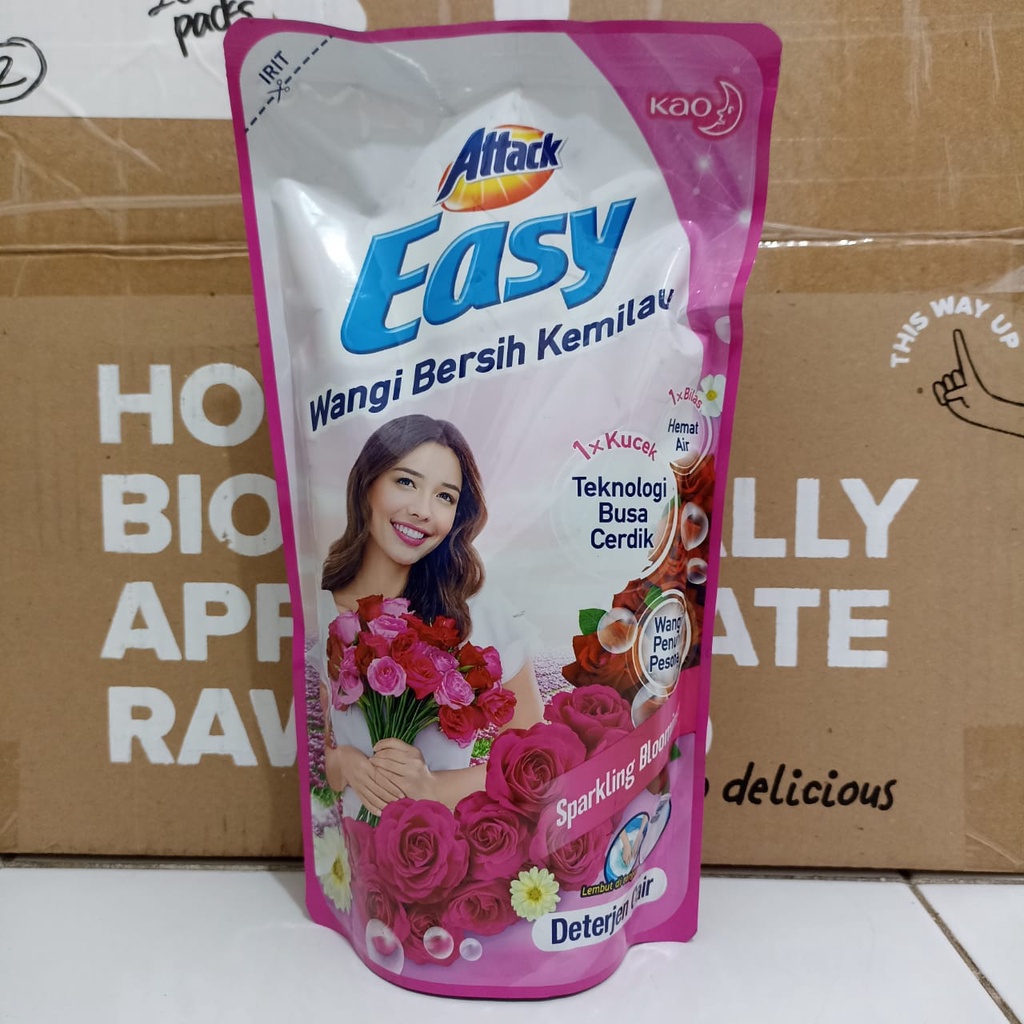 Jual Attack Easy Deterjen Cair Sparkling Blooming 750ml | Shopee Indonesia