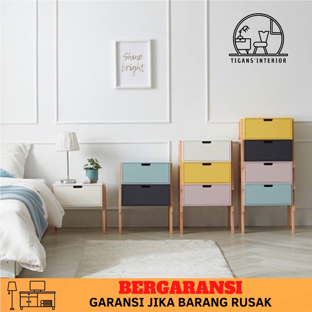 Jual Cubic Box Side Table Nakas Mejasudut storage Laci penyimpanan ...