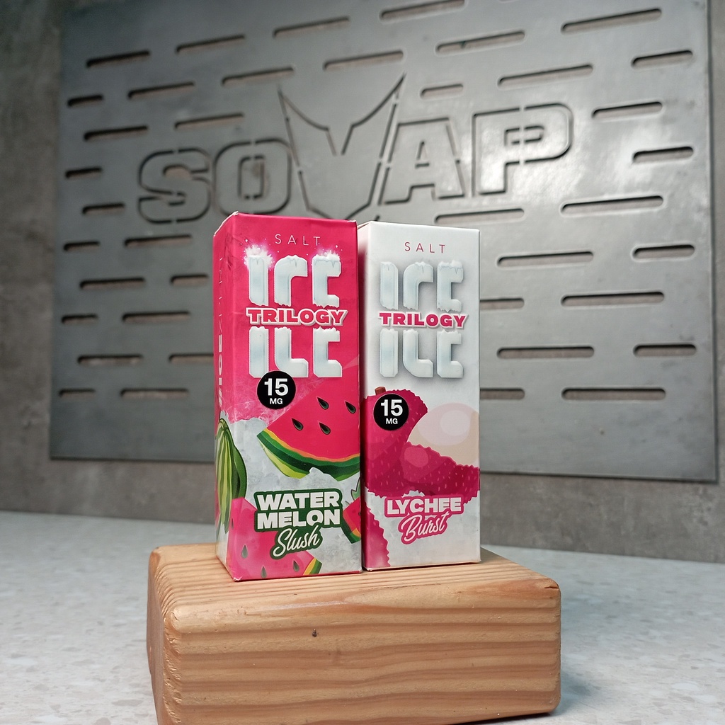 Jual Trilogy Ice Salt Nic Watermelon Slush & Lychee Burst 15mg 30ml ...
