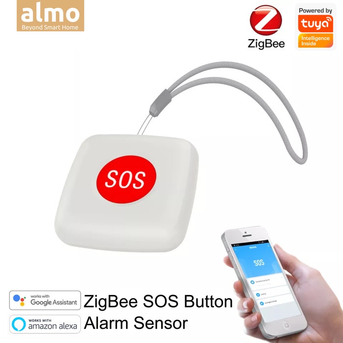 Jual ALMO Tuya Zigbee SOS Emergency Panic Button Android IOS | Shopee Indonesia