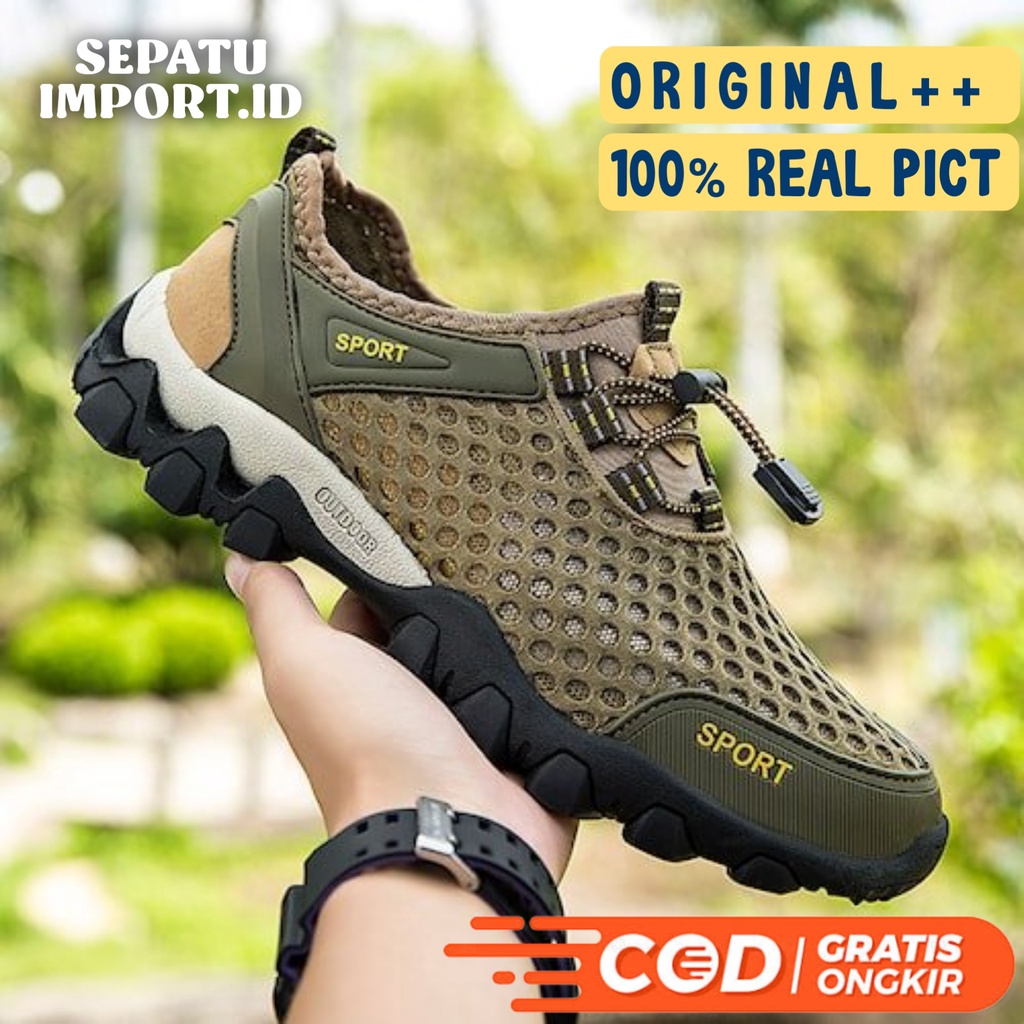 Jual Sepatu pria import original sepatu outdoor Sepatu Sneakers gunung ...