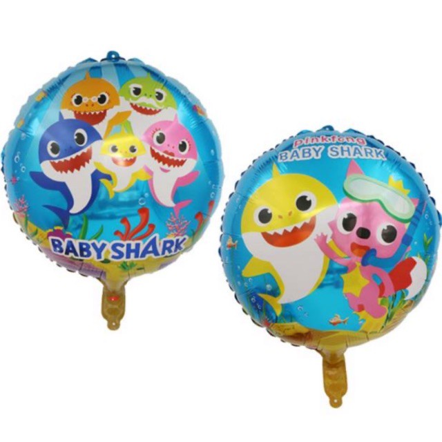 Jual Balon Foil Karakter Baby Shark Pinkfong / Balon Foil Bulat Ikan ...