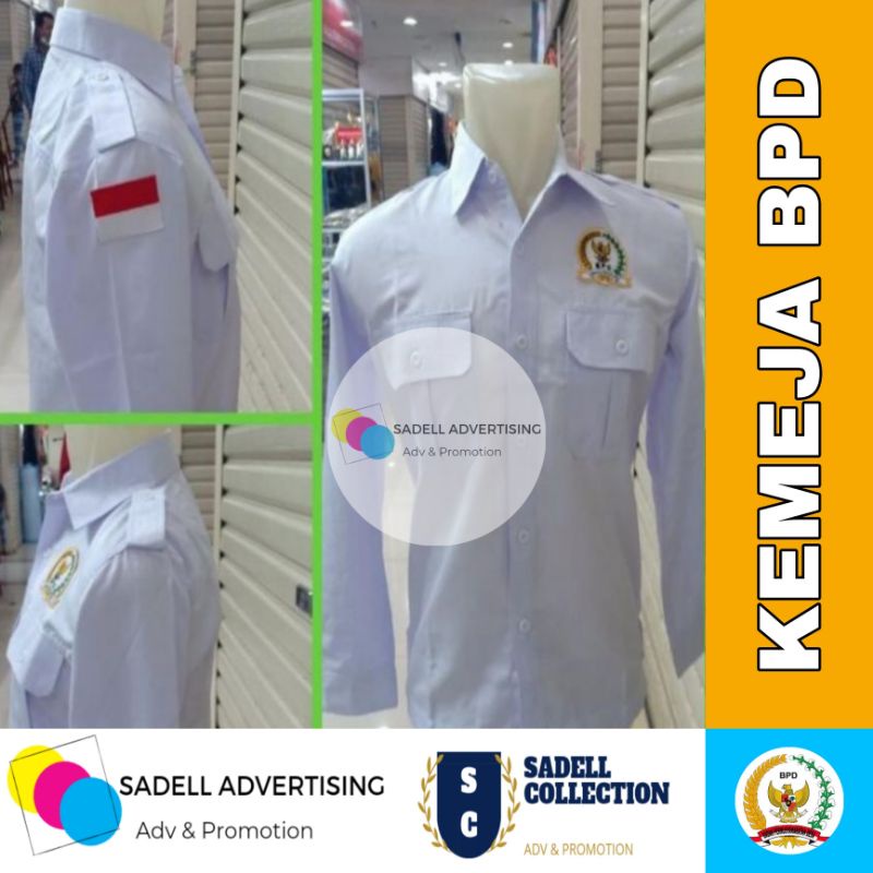 Jual Kemeja BPD Baju BPD Kemeja Badan Permusyawaratan Desa Putih Lengan ...