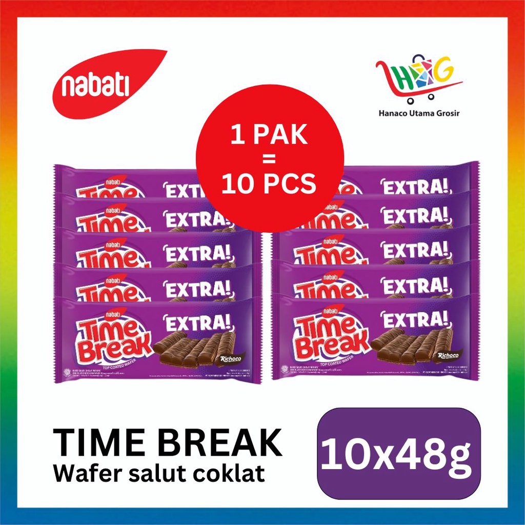 Jual Nabati Time Break Extra 10x36 gr [ 1 PAK ] | Shopee Indonesia