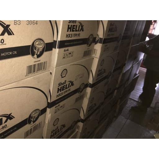 Jual Oli Shell Helix HX3 100% Asli SAE 20W-50 API SL 4 liter | Shopee ...