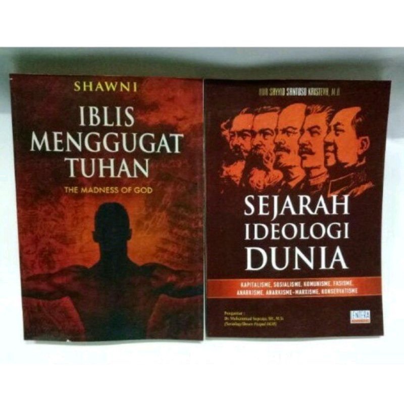 Jual paket 2 buku IBLIS MENGGUGAT TUHAN & SEJARAH IDEOLOGI DUNIA ...