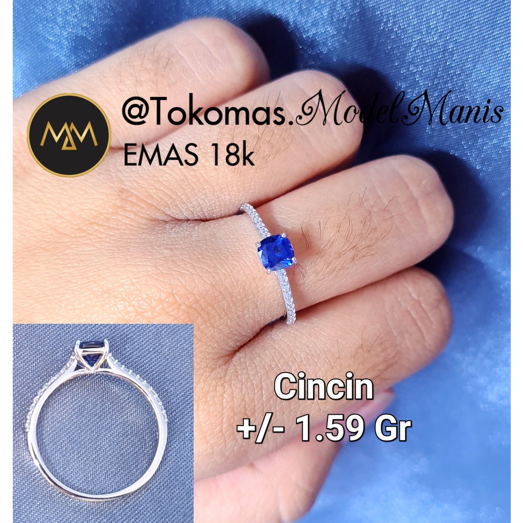 Jual Cincin Royal Blue series Sandra Dewi Gold SDW emas 755 kadar 18k ...