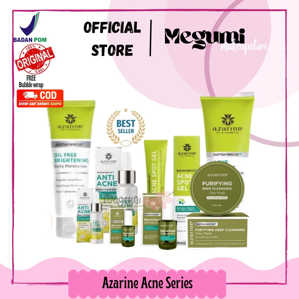 Jual { megumi_makeup } AZARINE ANTI ACNE SERIES ( ECER) | Shopee Indonesia