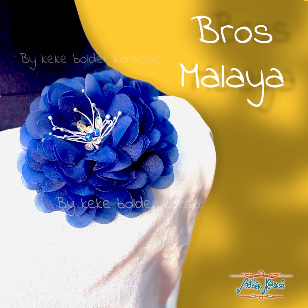 Jual Korsase Bunga Malaya 3D Organza, Selendang Korsase Bahu Bunga ...