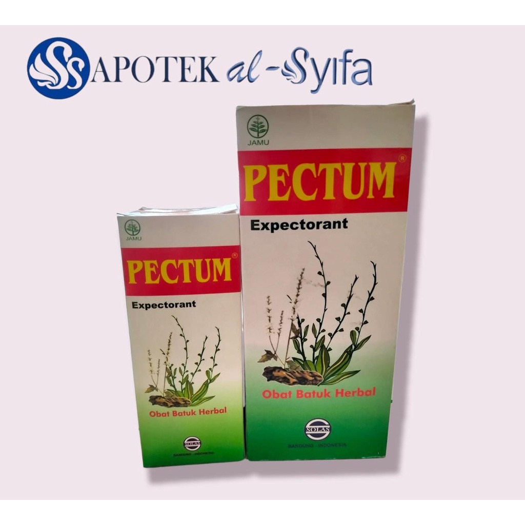 Jual Pectum Expectorant sirup obat batuk herbal 60ml dan 120ml | Shopee ...