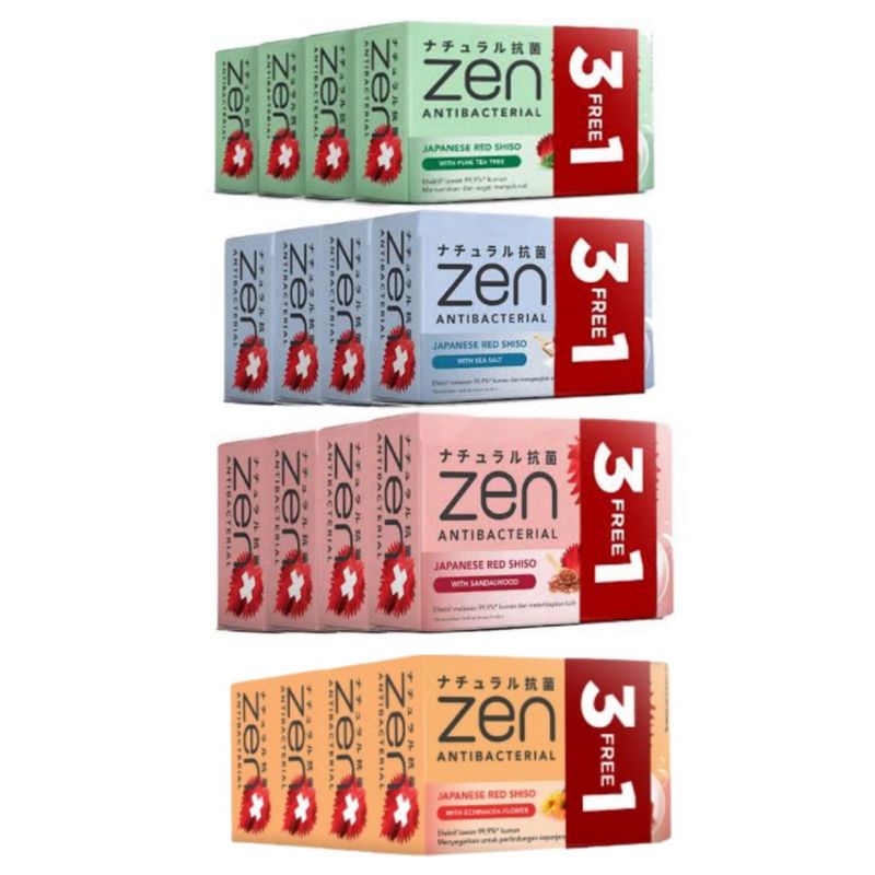 Jual zen antibacterial soap / sabun mandi zen / sabun batang zen 70g ...