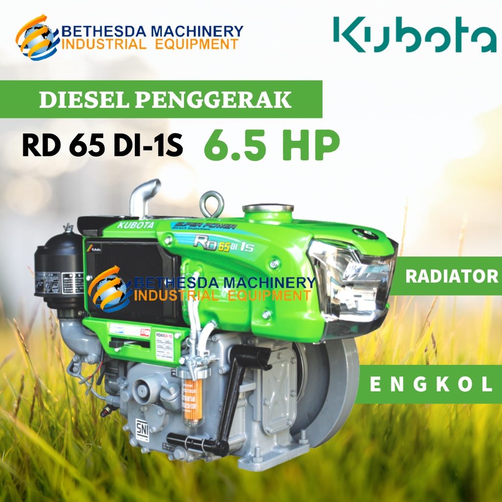 Jual Mesin Penggerak Diesel 6.5 PK RD 65 DI-1S Model Kubota Engine Serbaguna 6.5 PK | Shopee ...