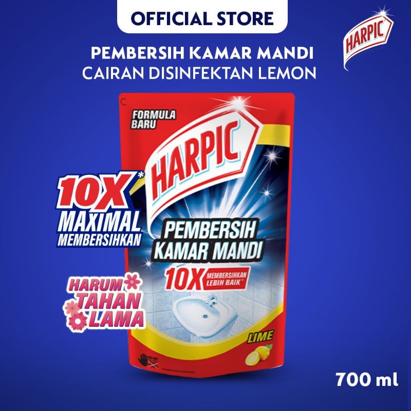 Jual Harpic Pembersih Kamar Mandi Refill 700ML | Shopee Indonesia