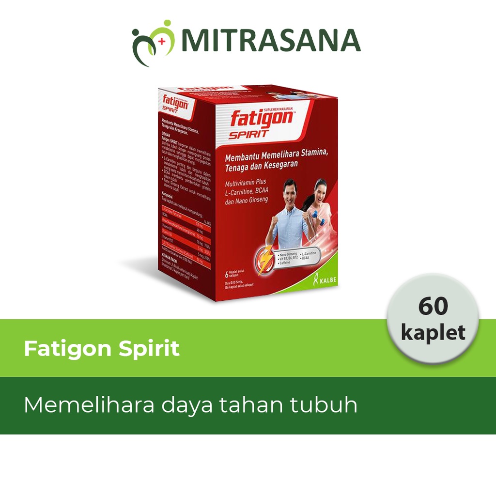 Jual Fatigon Spirit - 1 Box isi 10 Strip @6 Tablet - Membantu ...