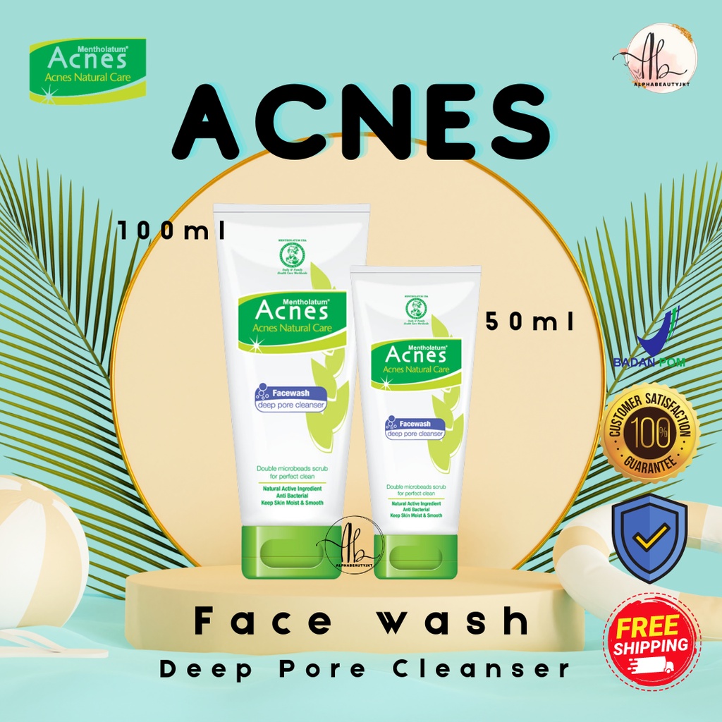 Jual Acnes Deep Pore Cleanser Facial Wash / Sabun Pencuci Wajah ...